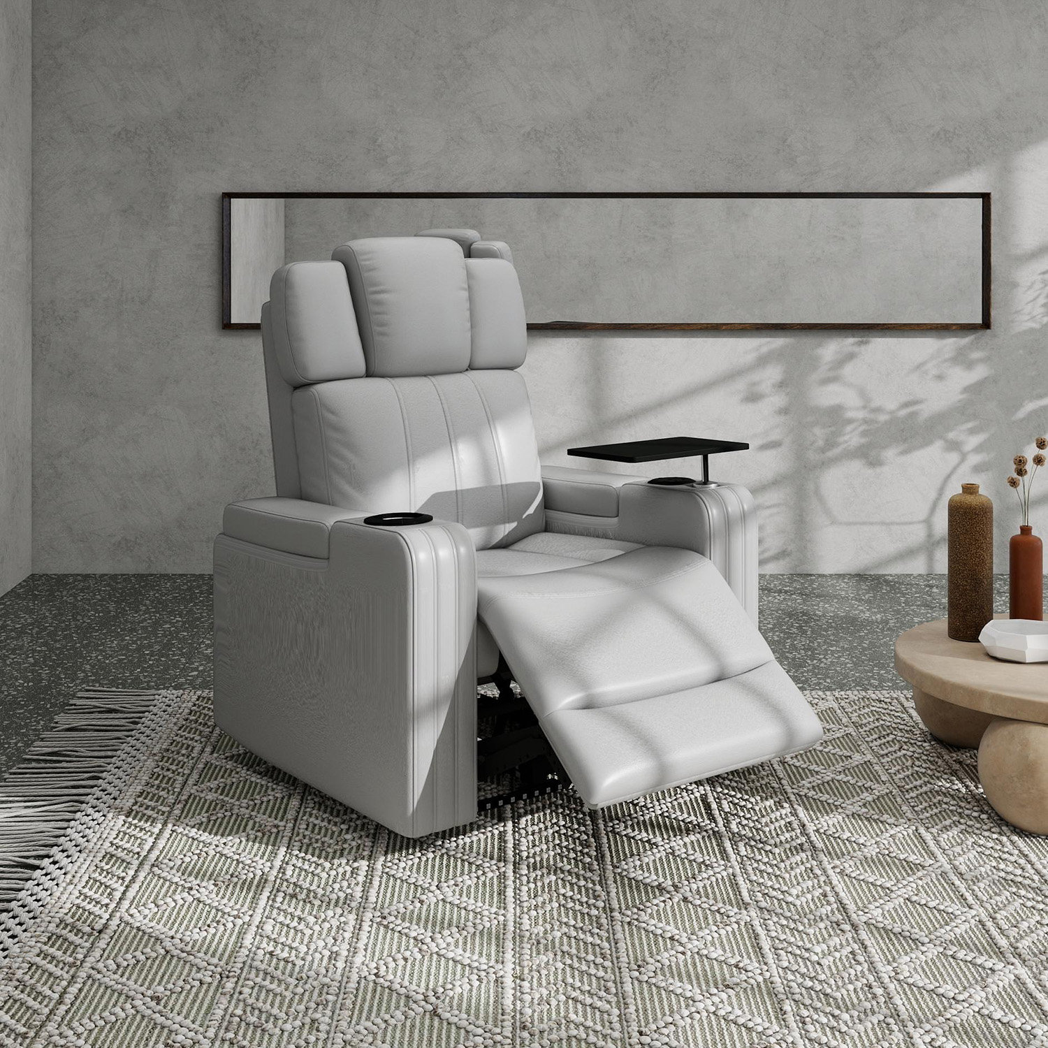 Latitude Run® Pu Leather Electric Recliner, Individual Seats With ...