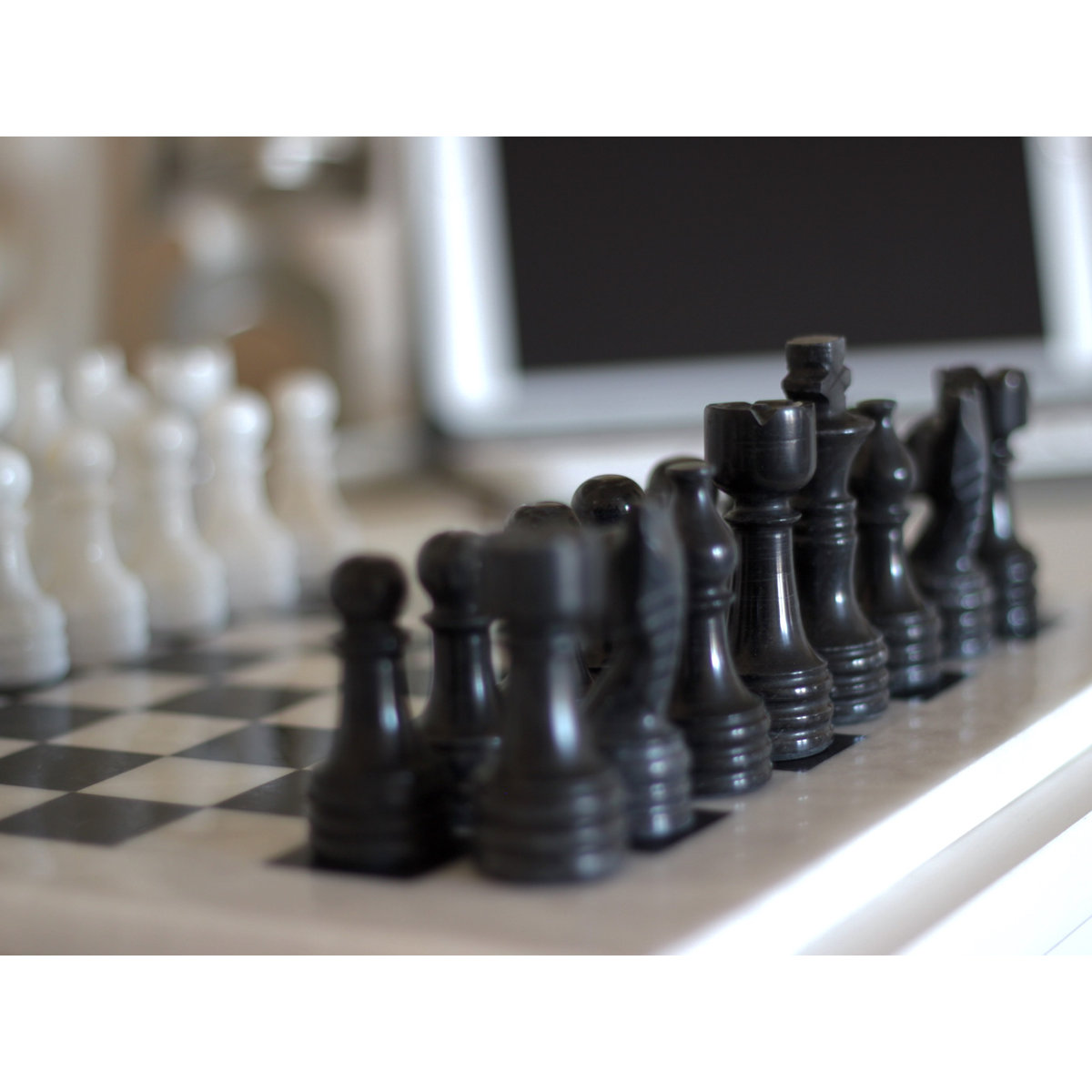 Marble Cultures Premium Chess Set - 12 Inch Marble Chess Set with ...