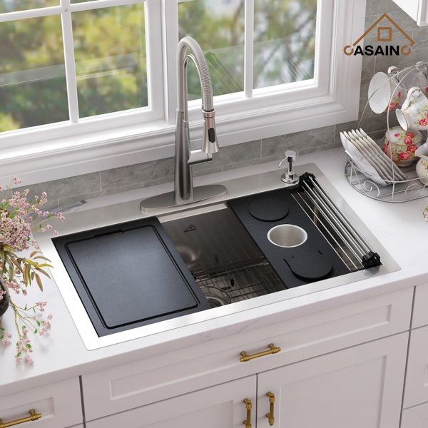 CASAINC Composite 33 L Kitchen Sink | Wayfair