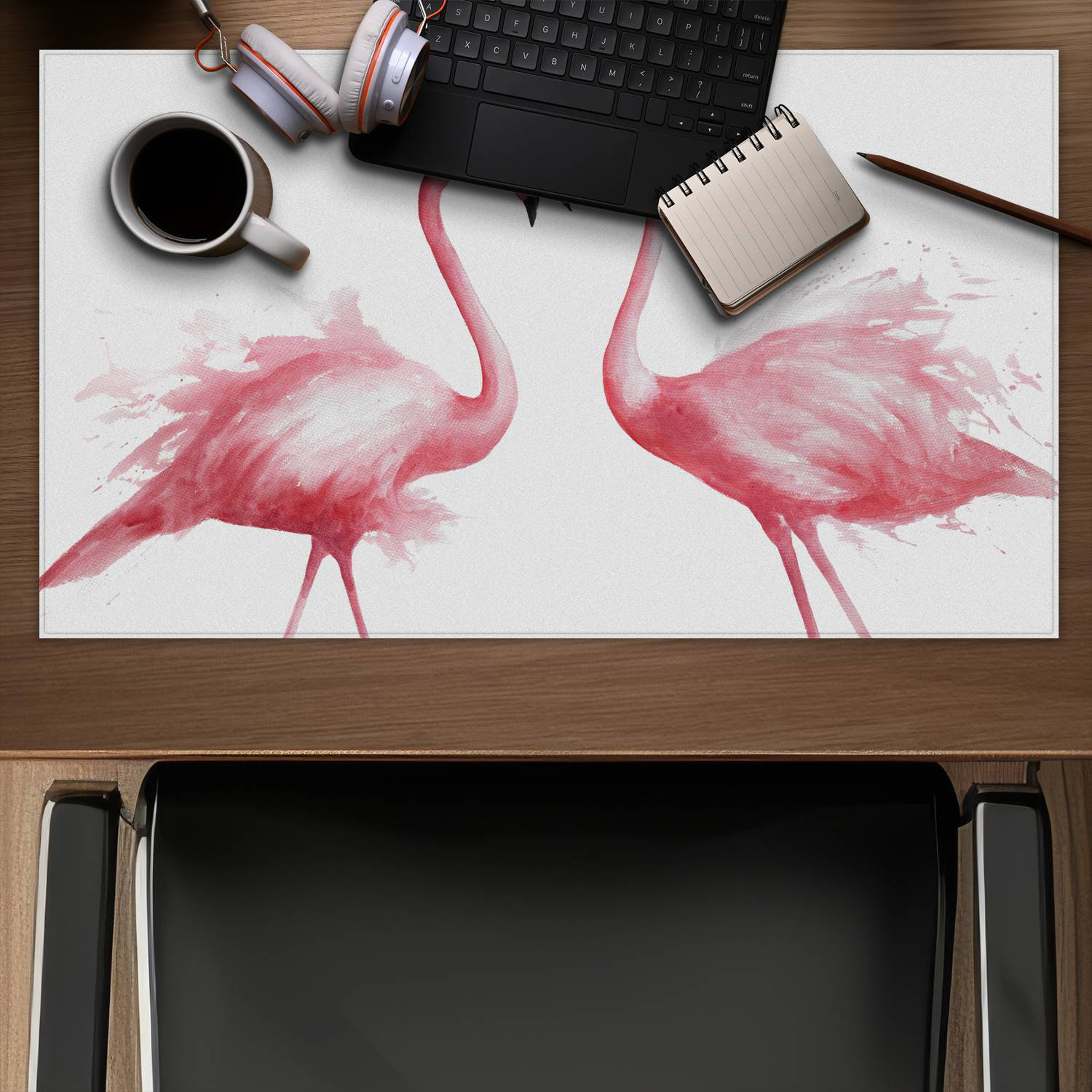 Begin Edition International Inc. Two pink flamingo watercolor - 14.00 ...