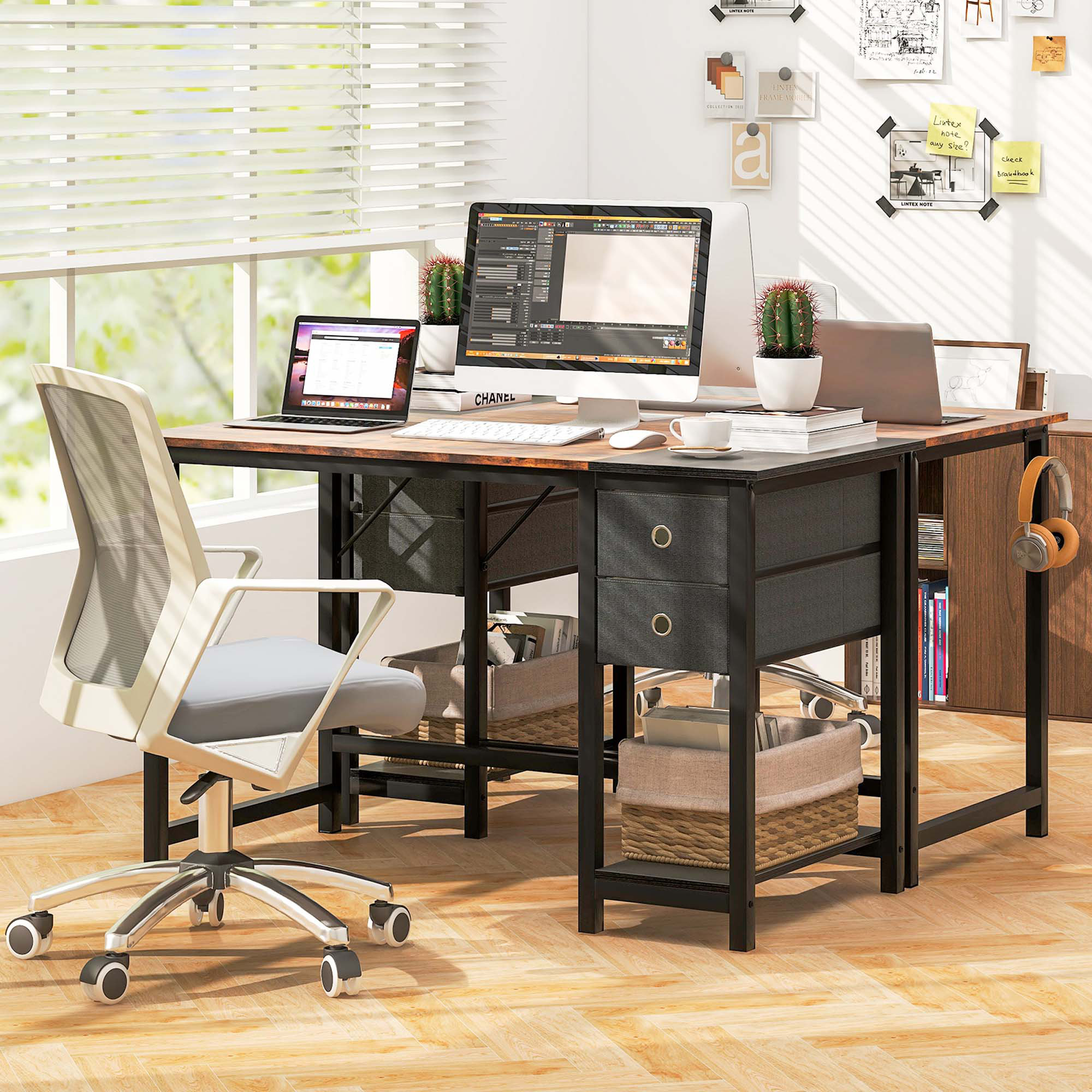 Ebern Designs Jolliff 48'' W Rectangle Computer Desk | Wayfair