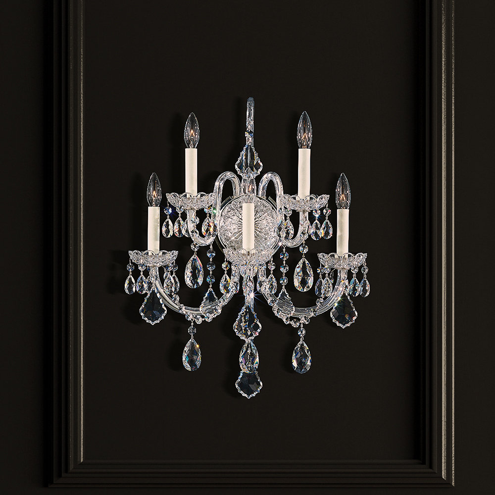 Schonbek Olde World 5-Light Candle Wall Light | Perigold