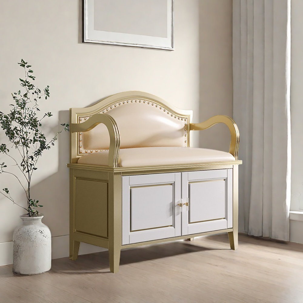 interanest 31.5in Shoe Changing Stool Shoe Storage Stool | Wayfair