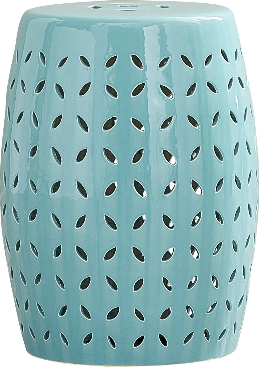 Wrought Studio Feliciana Ceramic Accent Stool & Reviews | Wayfair