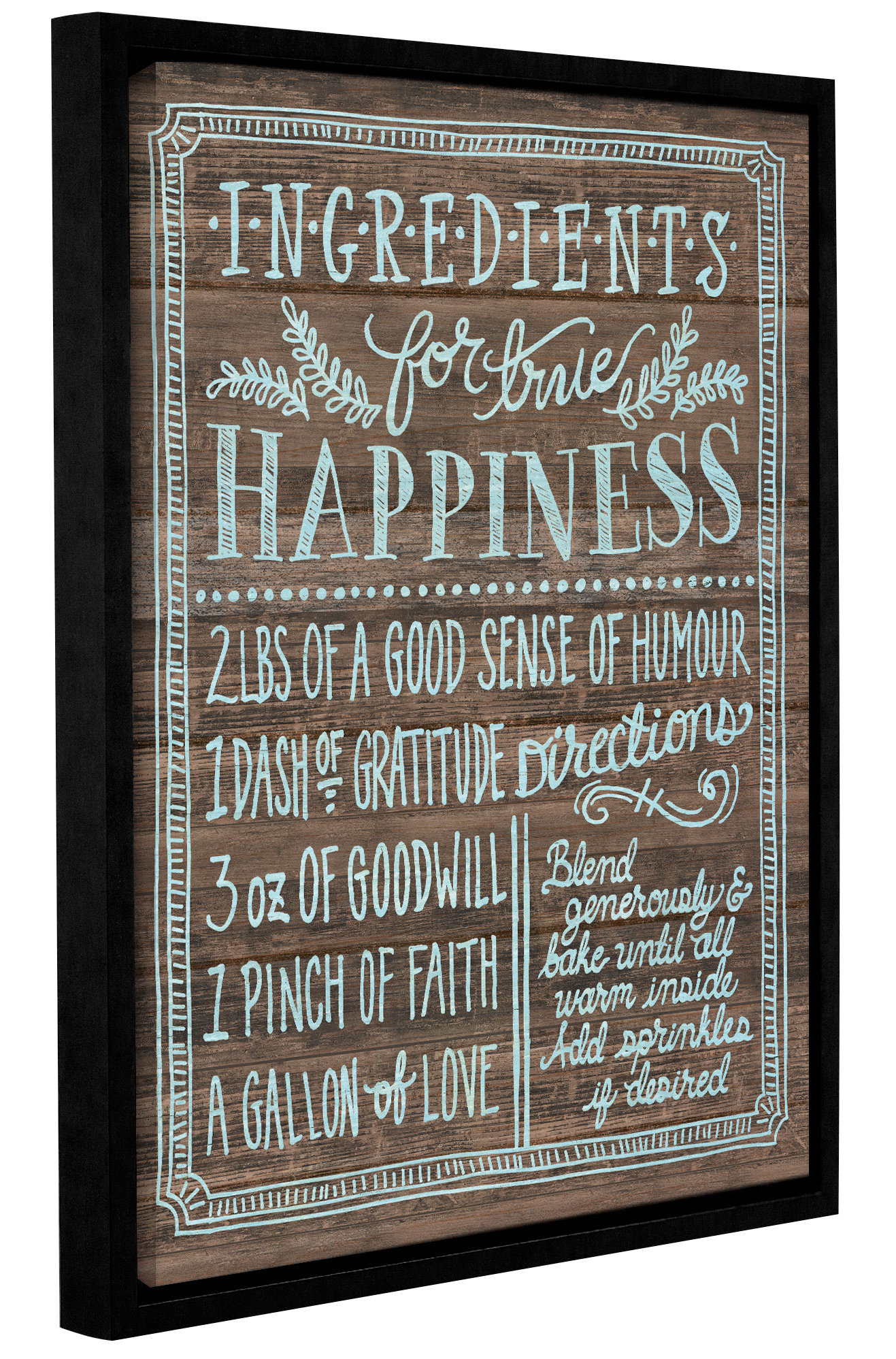 Latitude Run® Ingredients for Life II by Mary Urban - Textual Art Print ...