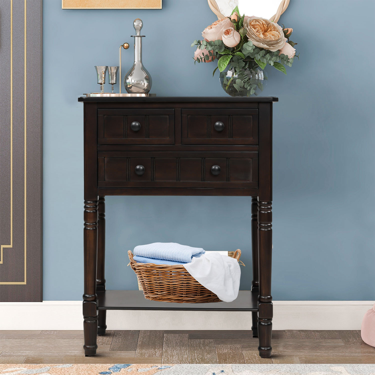 Alcott Hill Audreana Vintage Stylish 23.71" Wide Rectangular Storage ...