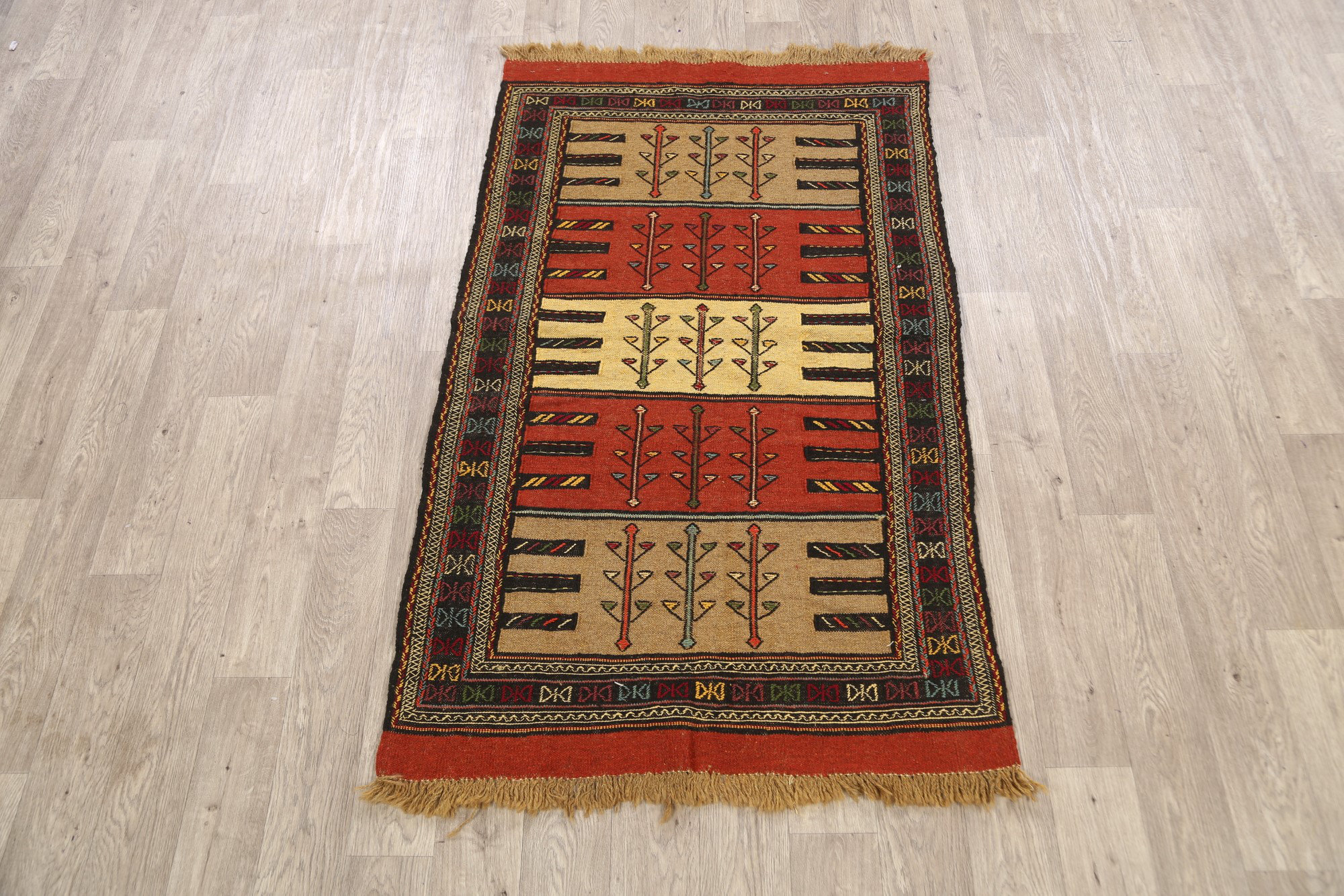Dakota Fields Tribal Kilim Hand-Woven Area Rug 3x6 | Wayfair