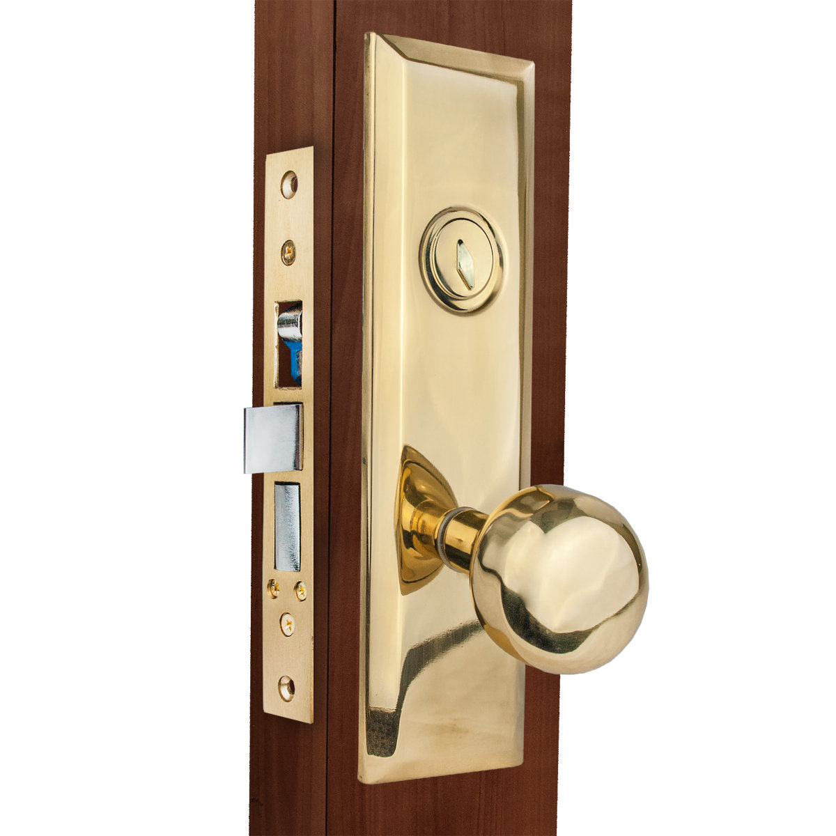 Trans-Atlantic ML900 Series Bright Brass Grade 1 Entry Atrium Mortise ...
