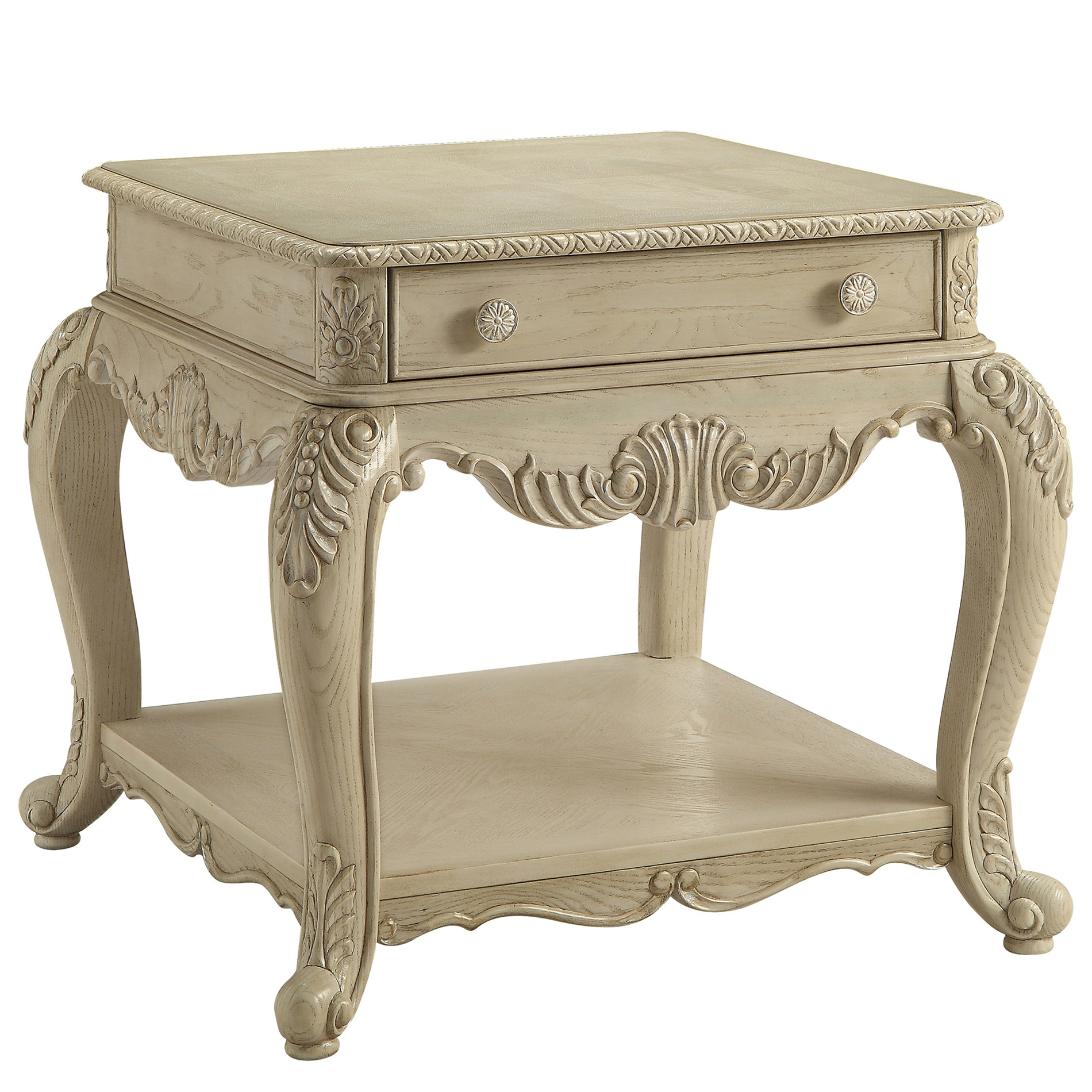 Bloomsbury Market End Table with Bottom Shelf | Wayfair