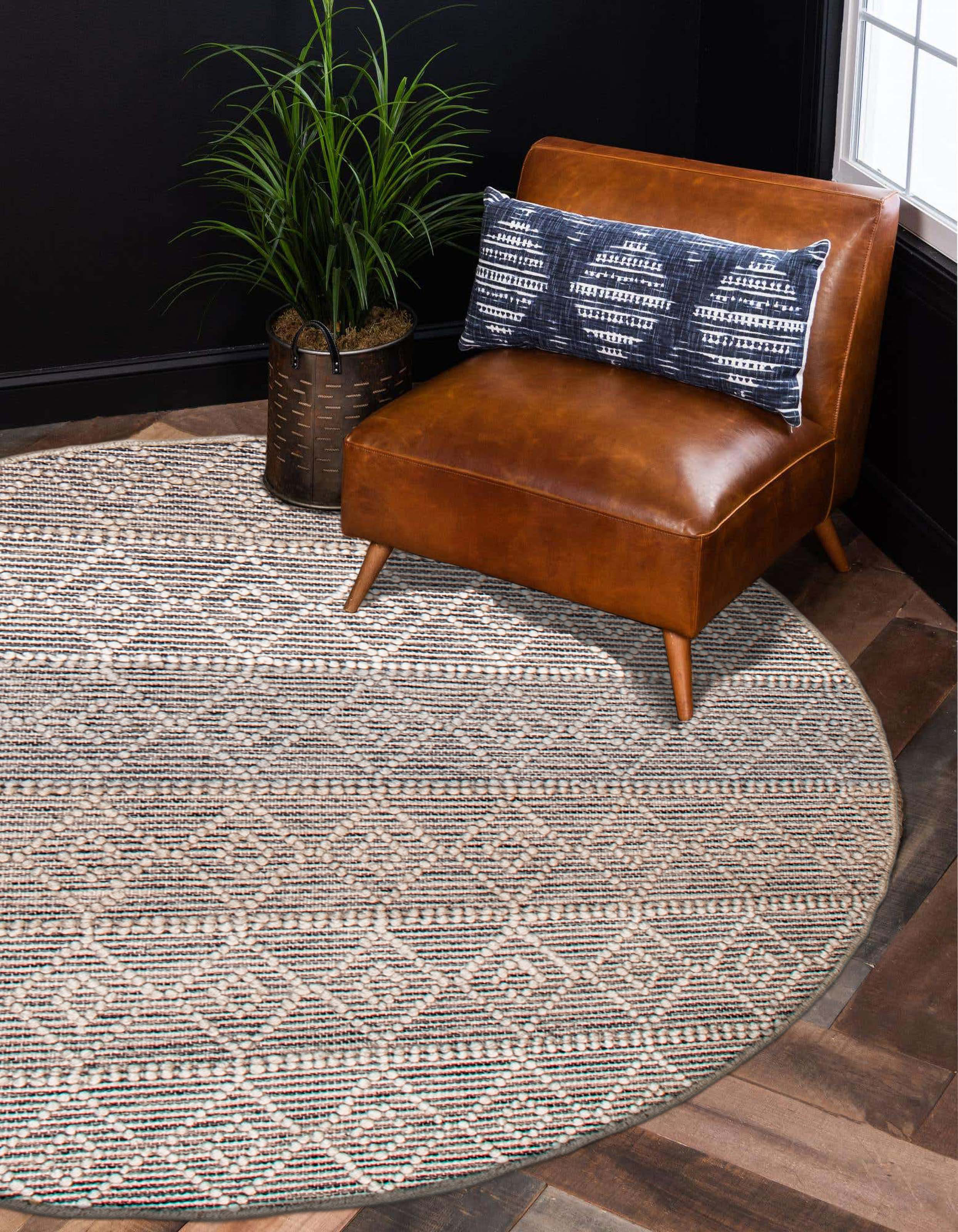Union Rustic Sienna Light Grey Rug 4'10" x 4'10" - Wayfair Canada