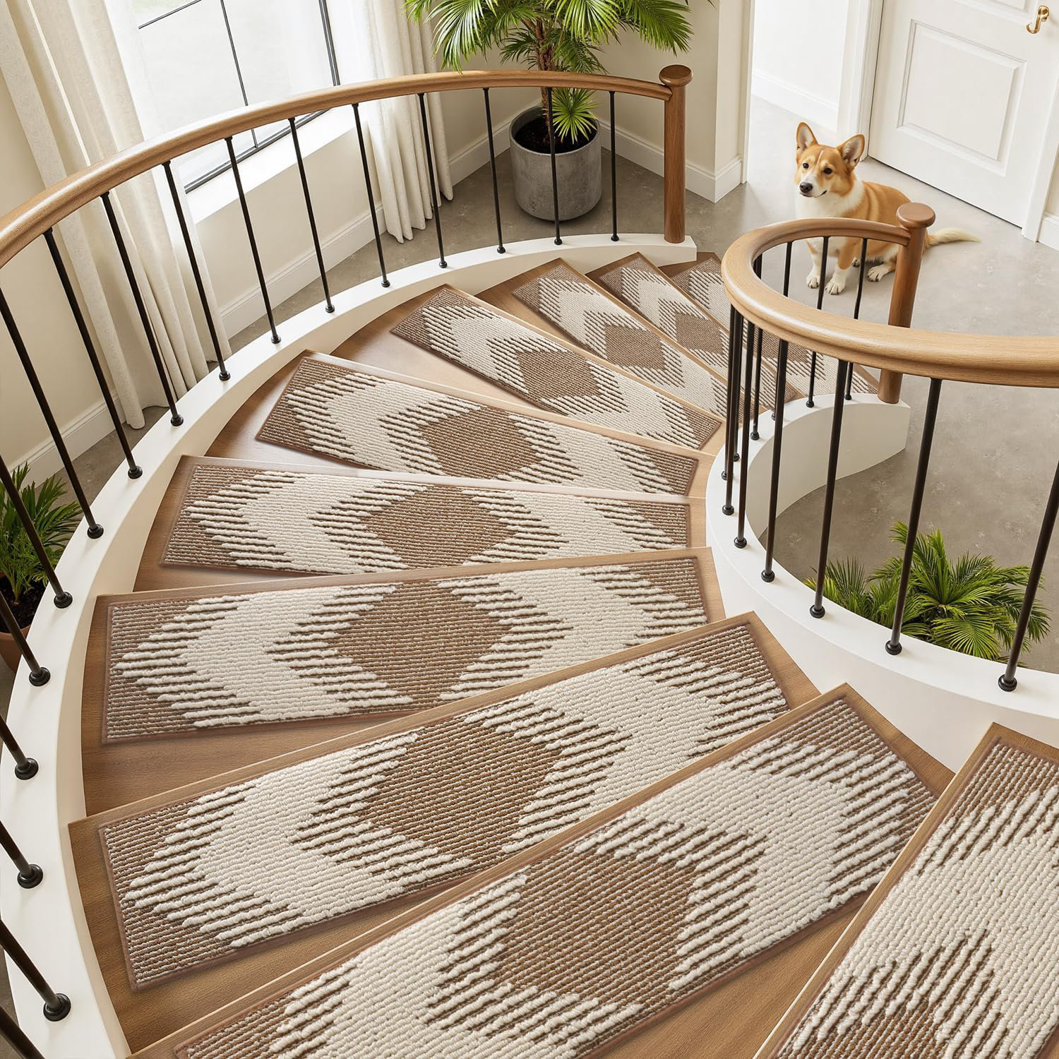 Latitude Run® 8"x30" Stair-Treads Non Slip 15PC, Stair Treads for ...