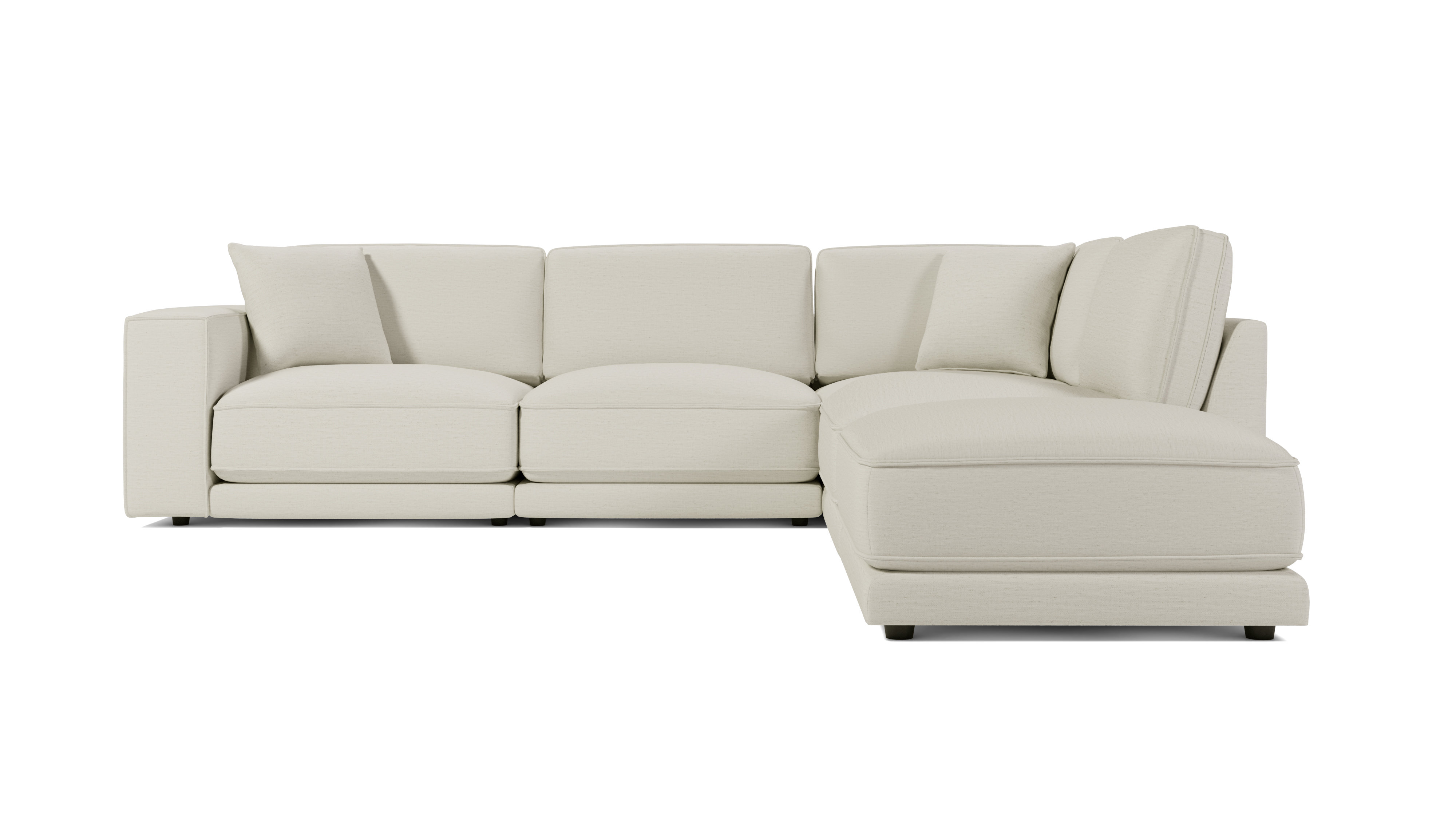 Modloft Elmore Modular Sofa 3A In Nomad Snow - Wayfair Canada