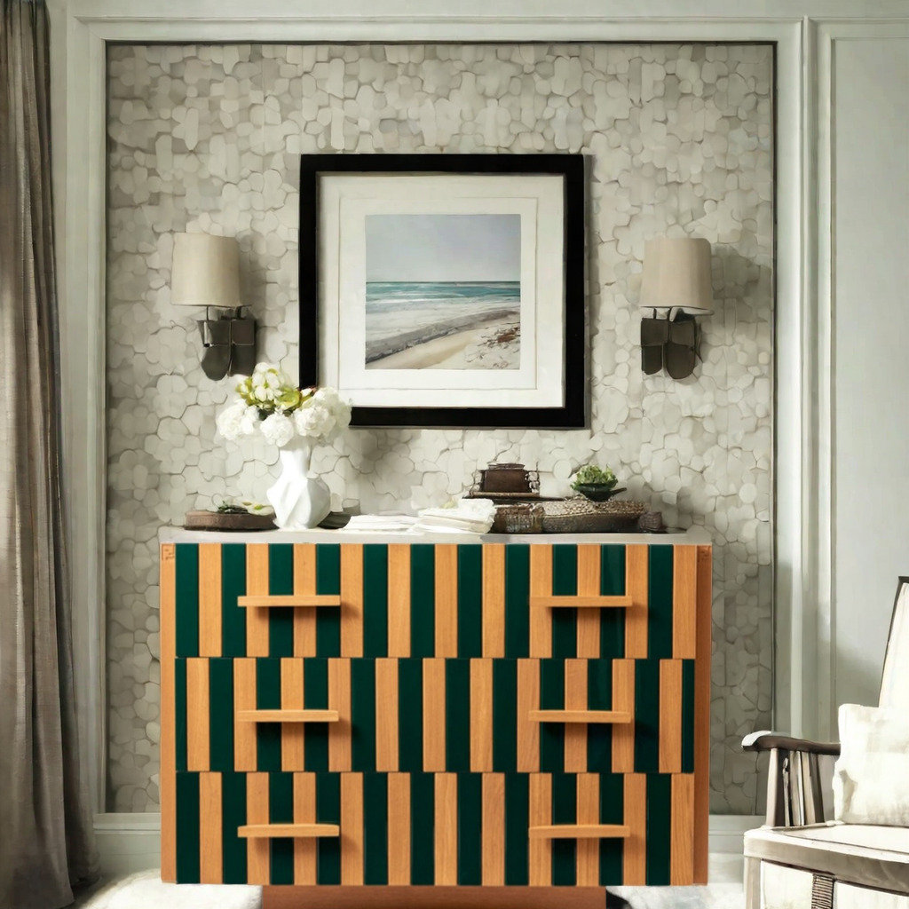 Dream cabinet Minimalist Retro Porch Cabinet Solid Wood Accent Chest ...