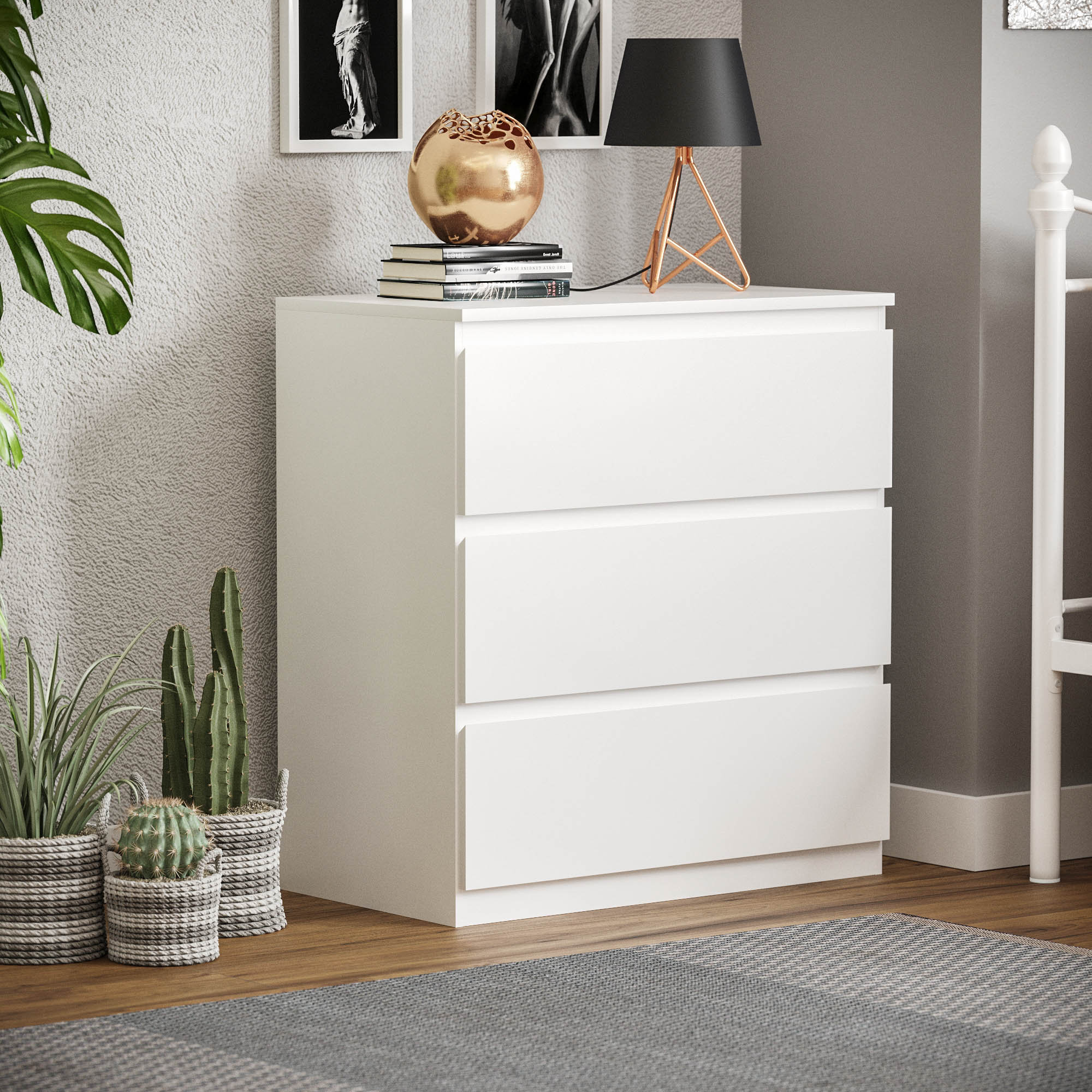 17 Stories Cunha 3 Drawer 70cm W Chest Of Drawers & Reviews | Wayfair.co.uk