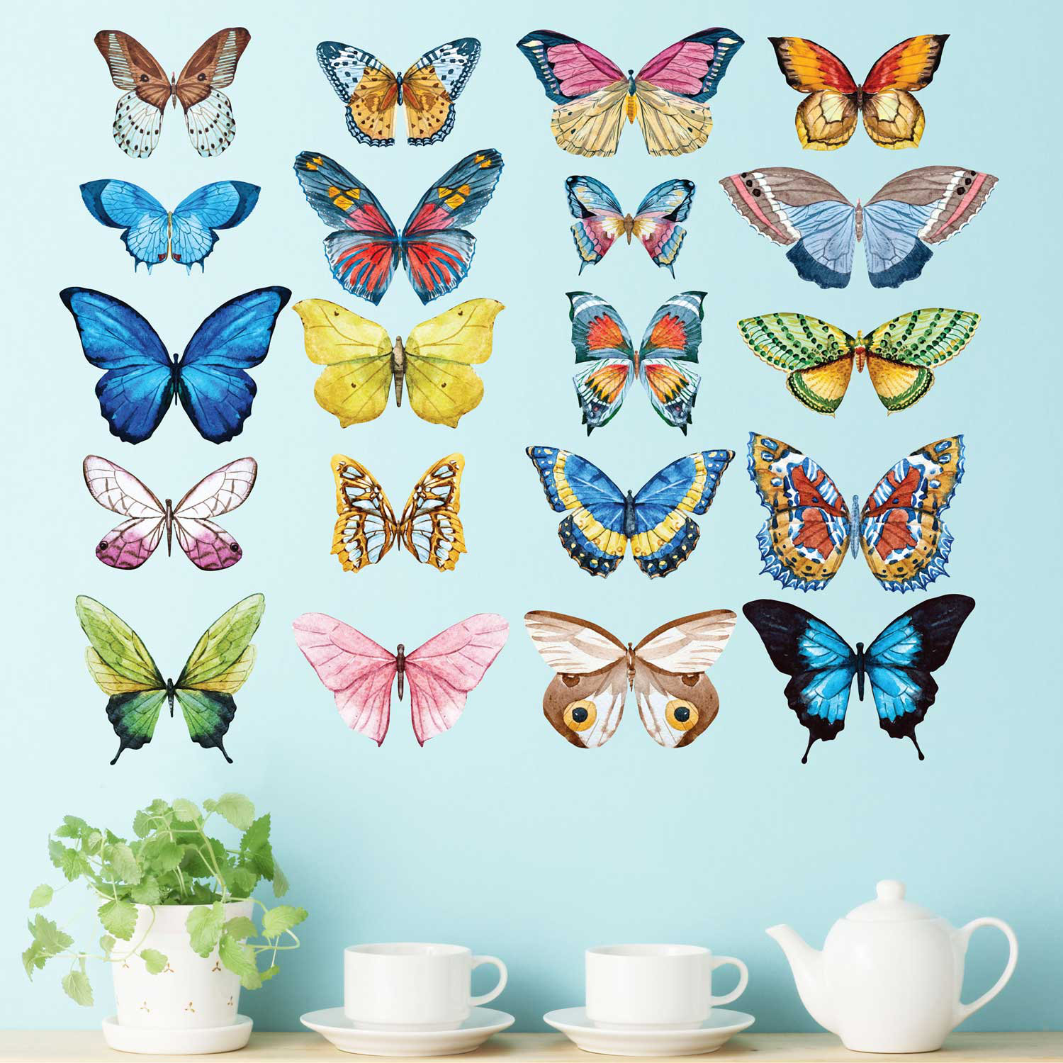 August Grove® Insects Non-Wall Damaging Wall Decal | Wayfair