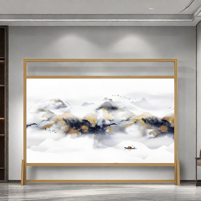 dujinlong home Modern Semi-Transparent Mountain Screen - Wayfair Canada