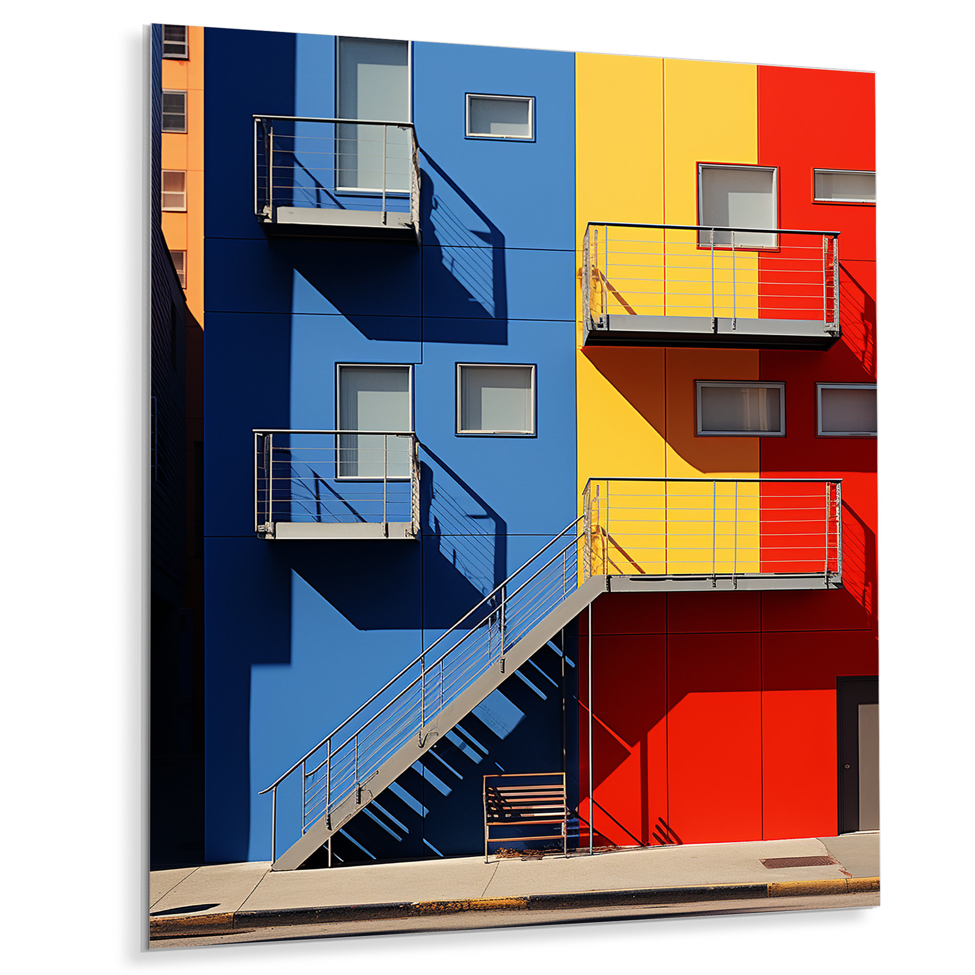 Latitude Run® Cityscape Street Vibrations III - City Metal Art Print ...