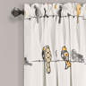 Frifoho Rowley Birds Room Darkening Thermal Rod Pocket Curtain Panels ...