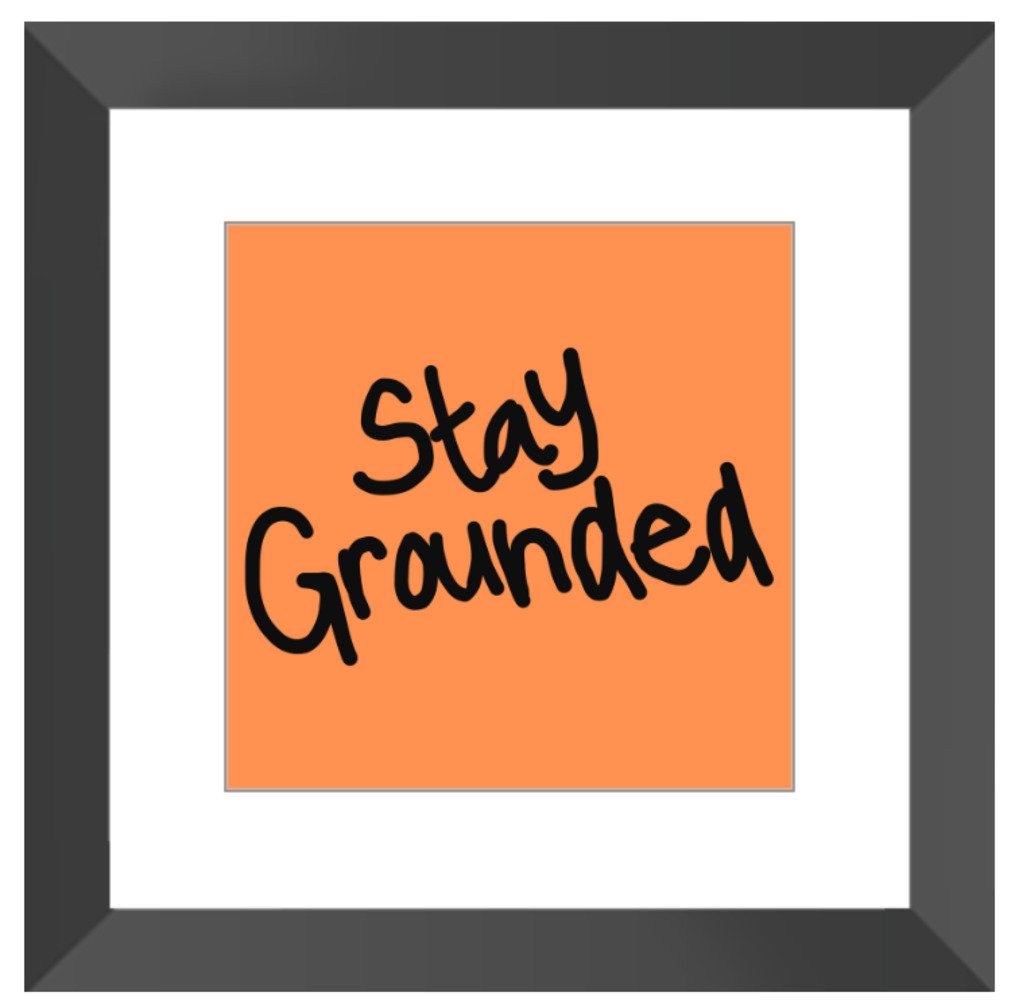 Latitude Run® Stay Grounded - Single Picture Frame Print | Wayfair