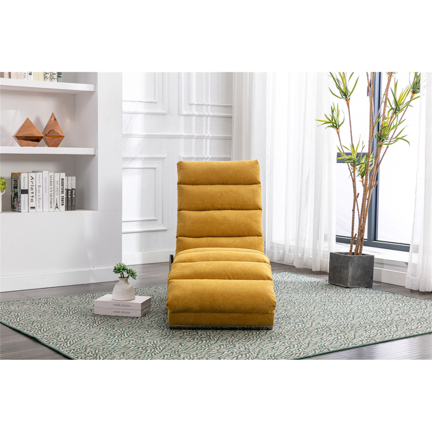 Orren Ellis Tufted Polyester Armless Chaise Lounge Chair - Wayfair Canada