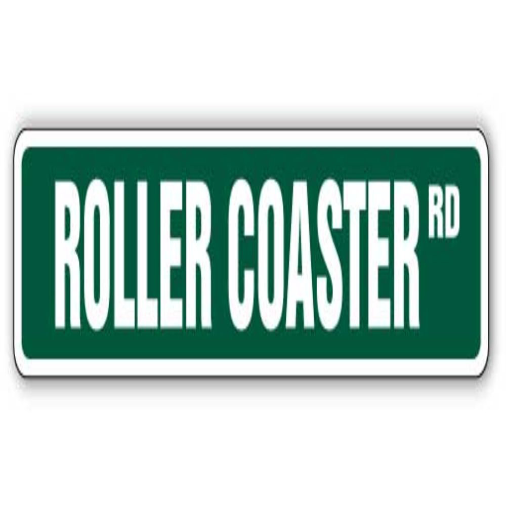 SignMission Roller Coaster Street Sign Amusement Parks Fanatic Magic ...