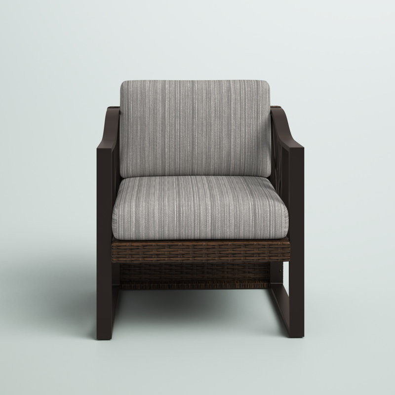 Steelside™ Moby Patio Chair with Cushions & Reviews | Wayfair