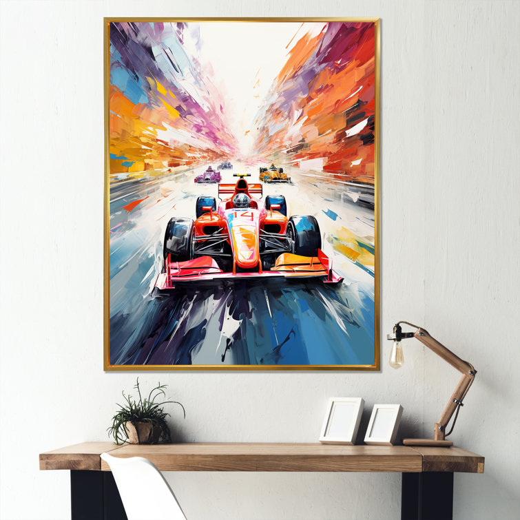 Lark Manor Formula Race On Colorful Fauvist Speed Track I - Race Tracks ...