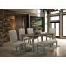 Ivy Bronx Breda Antique Gray And Dark Oak Finished Wood Dining Table ...