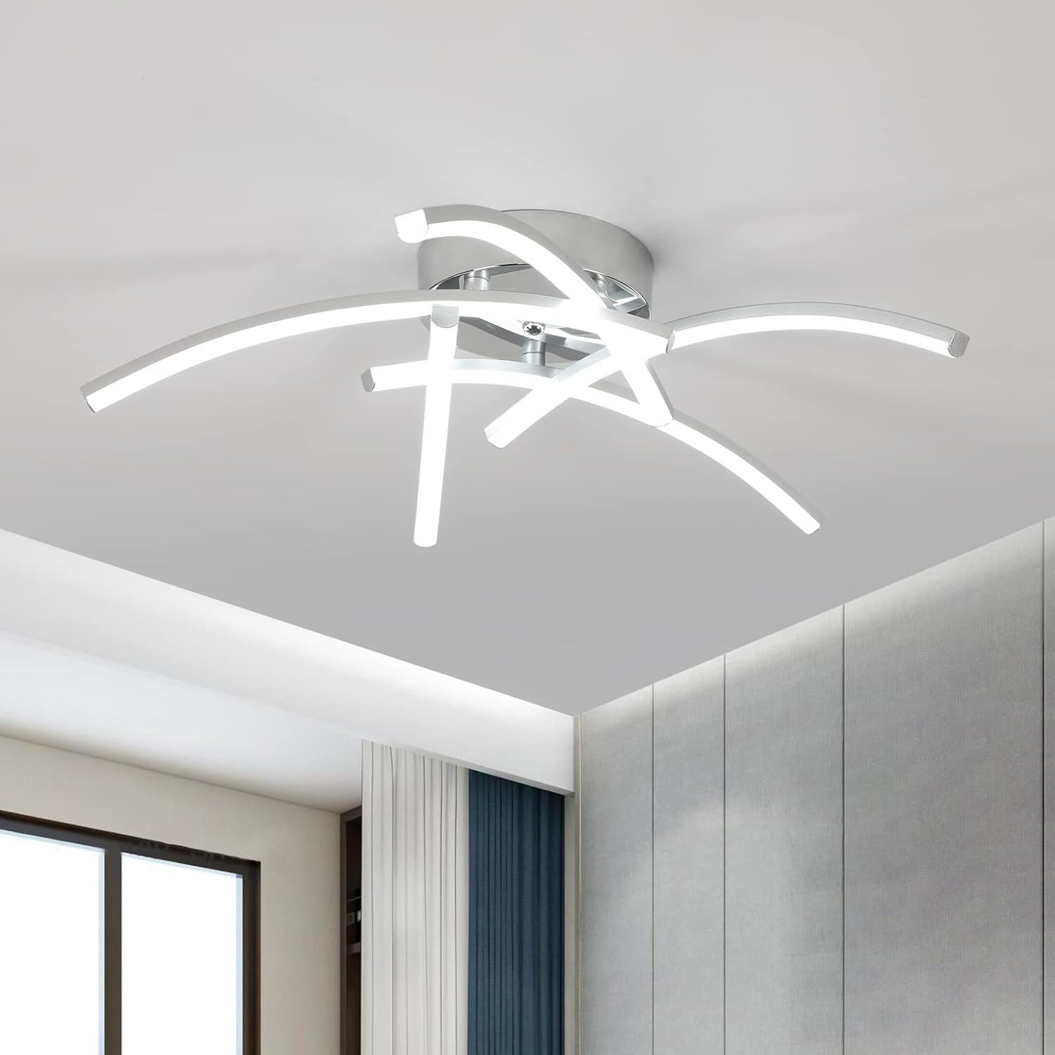 Wrought Studio Visconti 5-Light Acrylic LED Semi Flush Mount - Wayfair ...