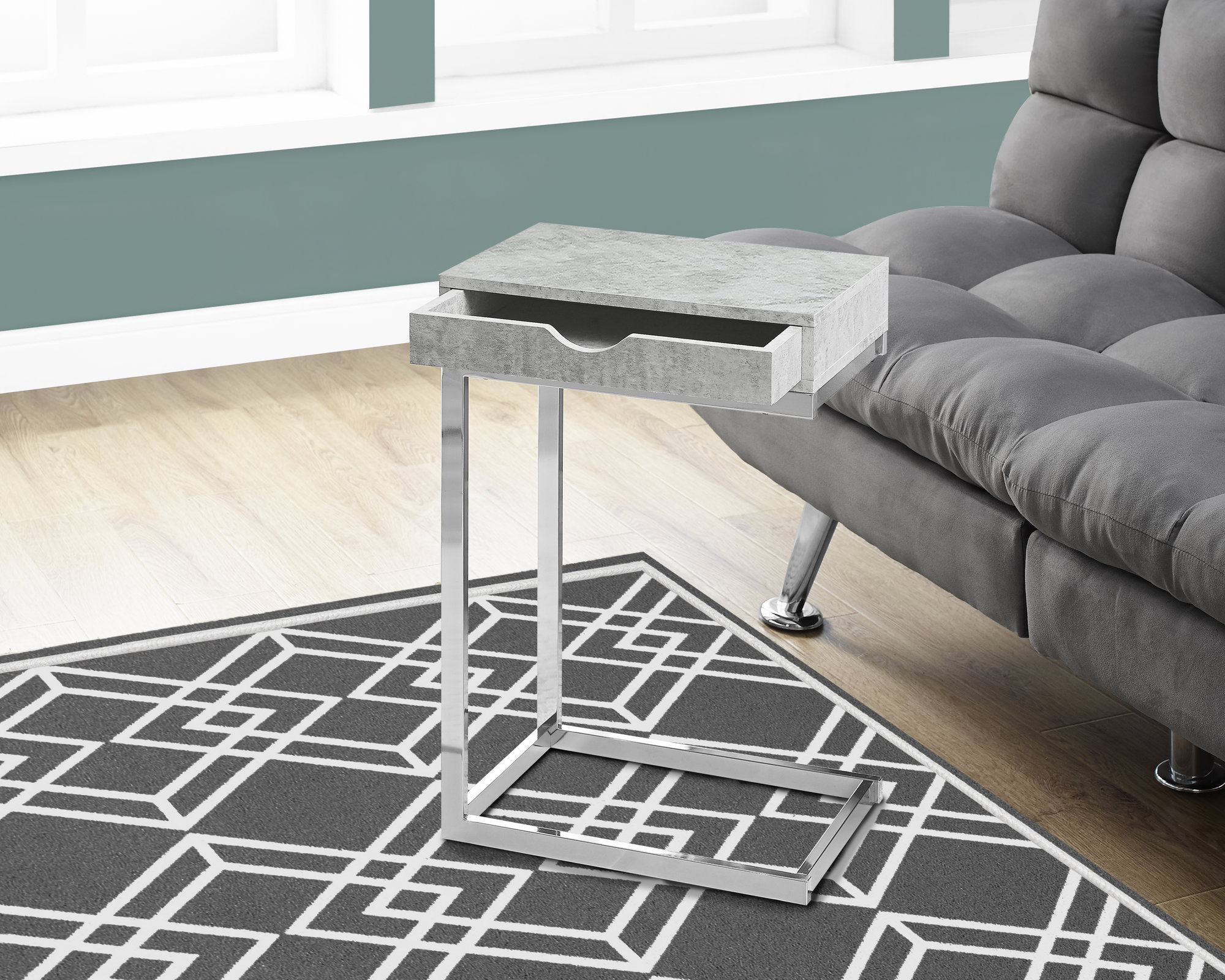 Wrought Studio™ Perimeter Accent Table, C-shaped, End, Side, Snack ...