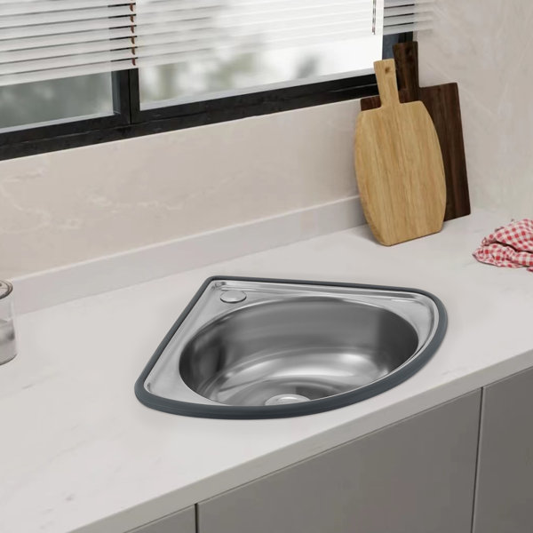 SUNYOU 17.32'' L Drop-In Single Bowl Stainless Steel Kitchen Sink ...