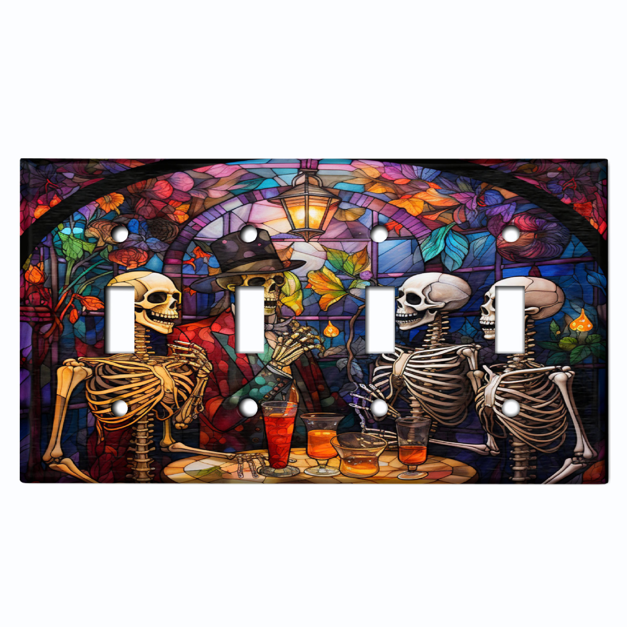 WorldAcc Halloween Spooky Skeleton Party Christmas Festive Tree Lights ...