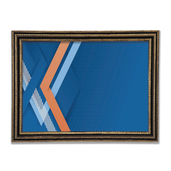 Ivy Bronx Modern Orange Direction Framed Print | Wayfair.co.uk