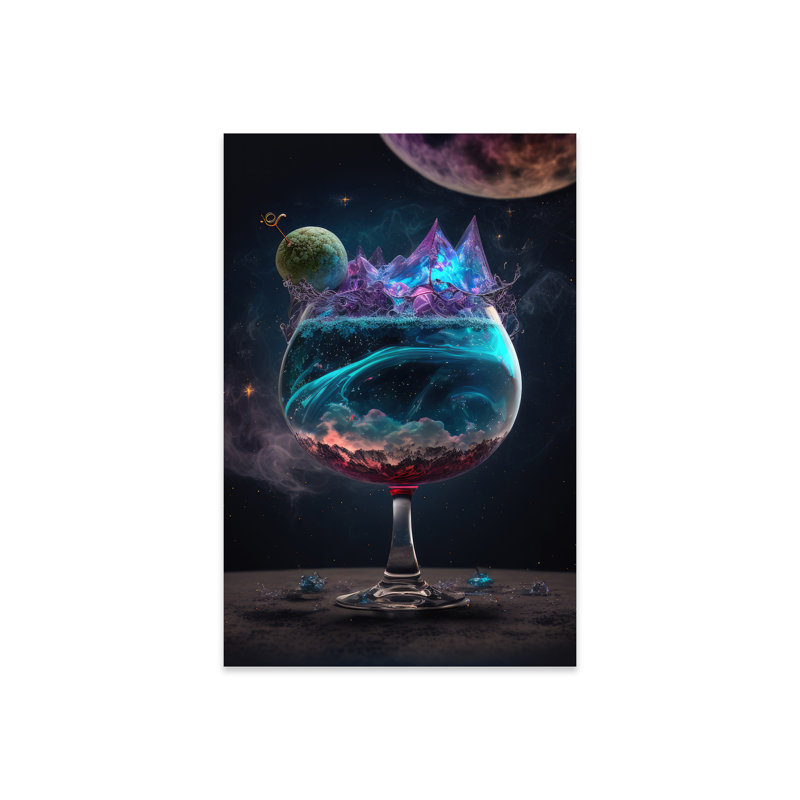 Ebern Designs Planetary Cocktail by Spacescapes | Wayfair