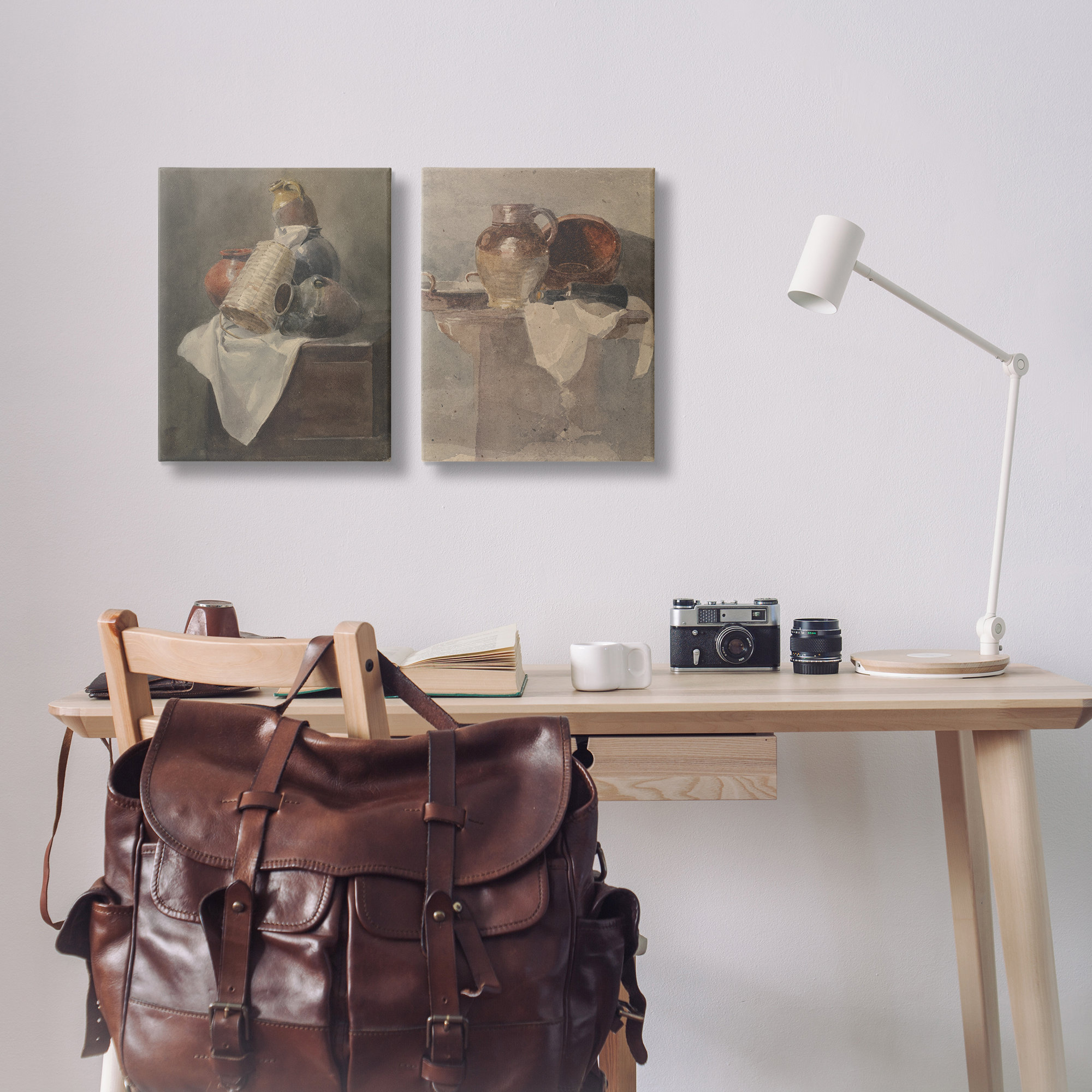 Winston Porter Vintage Sundries Still Lifes 2 PC Canvas Wall Art Set by ...