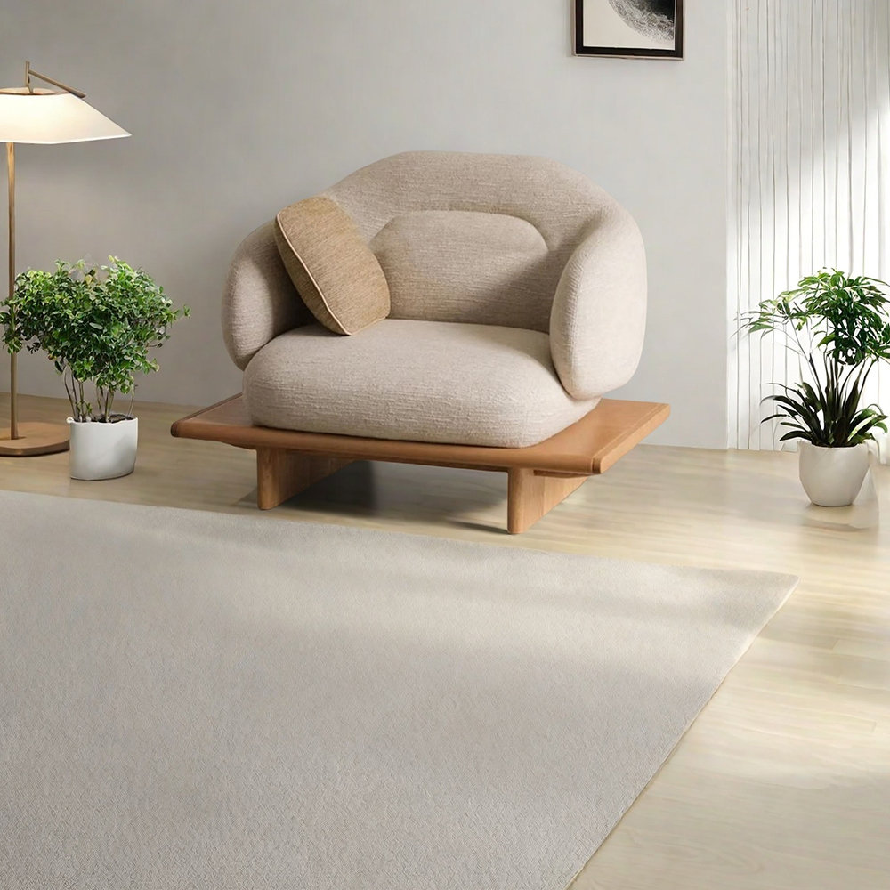 Wrought Studio™ Light luxury style Lamb fleece leisure chair | Wayfair