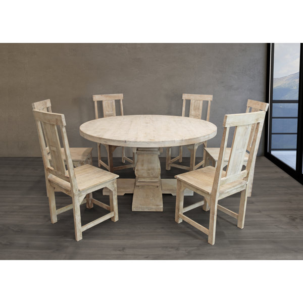 One Allium Way® Tejas Round 58'' Dining Set | Wayfair