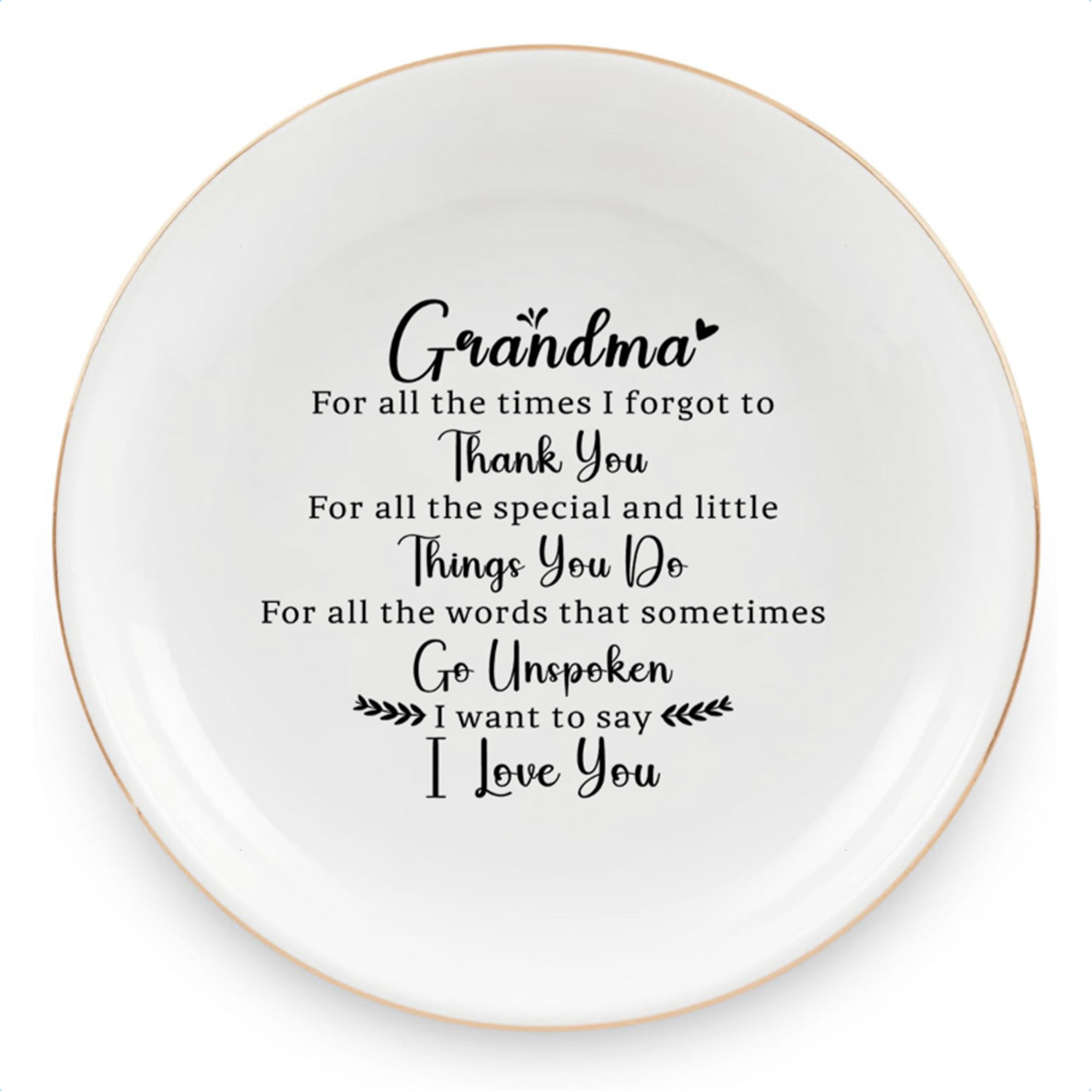 Ebern Designs Grandma Gift Aesthetic Ring Dish from Granddaughter ...