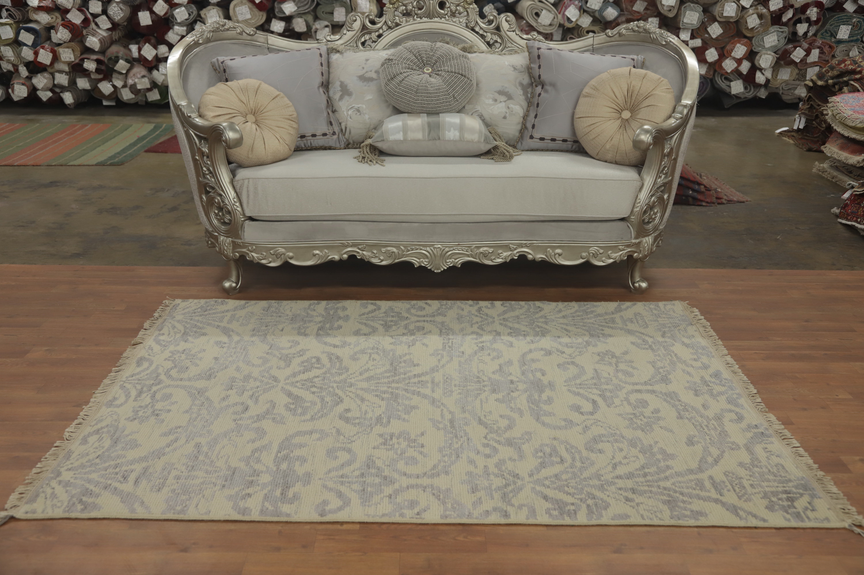 One Allium Way Handmade Art Deco Living Room Rug 5x7 - Wayfair Canada