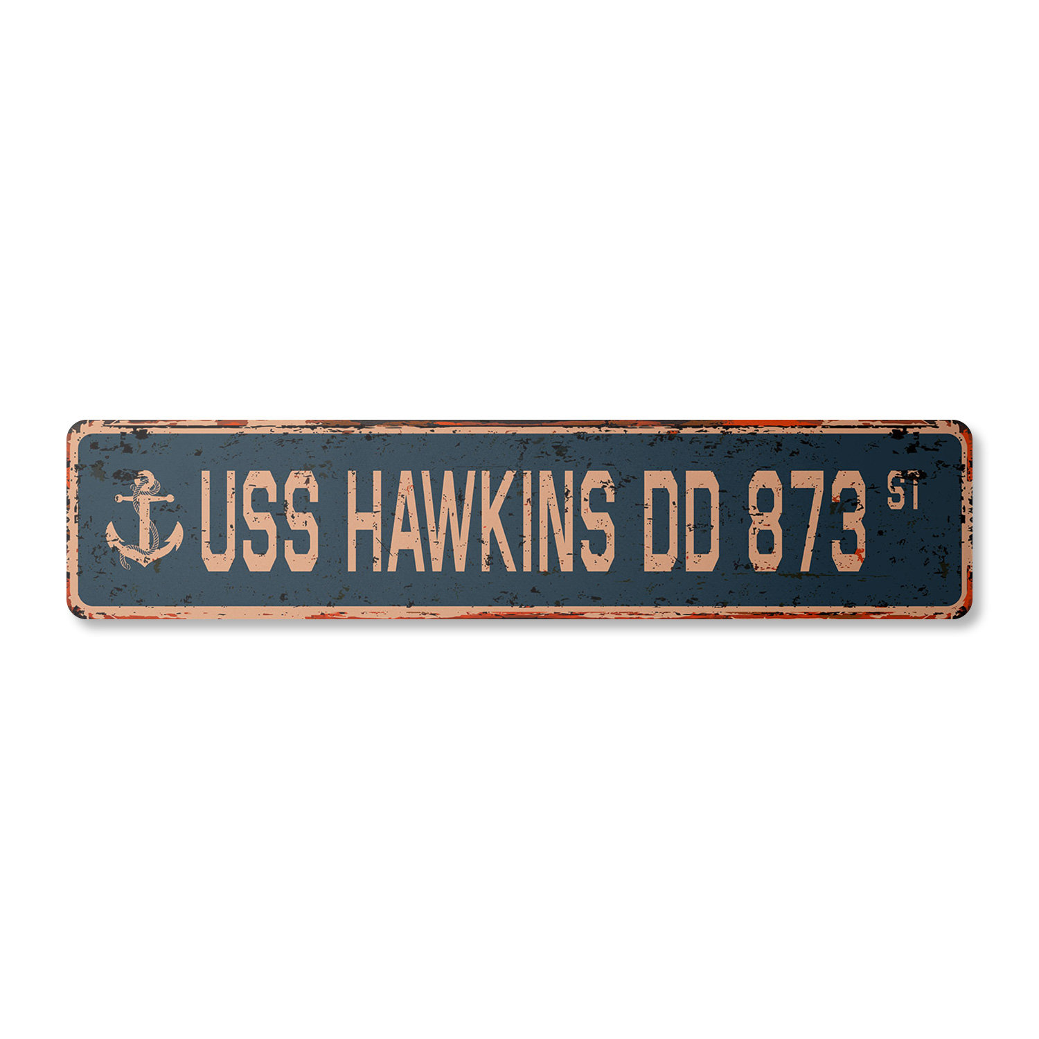 SignMission Hawkins Dd 873 Street Sign Aluminum 4" X 18" | Wayfair
