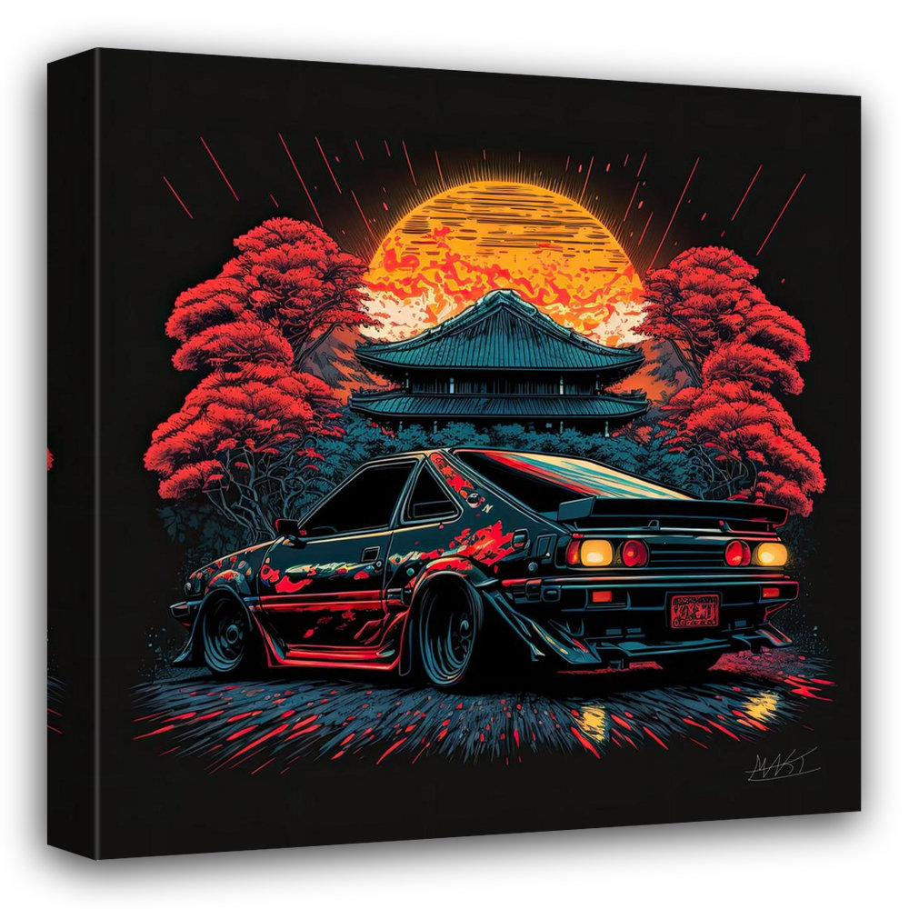 Red Barrel Studio Toyota AE86 Retro III On Gallery Wrapped Canvas ...