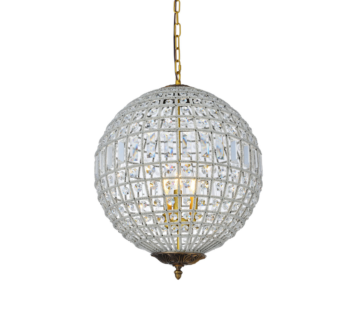 Mercer41 Olivia 3 Light Dona Clear Royal Cut Crystal - Wayfair Canada