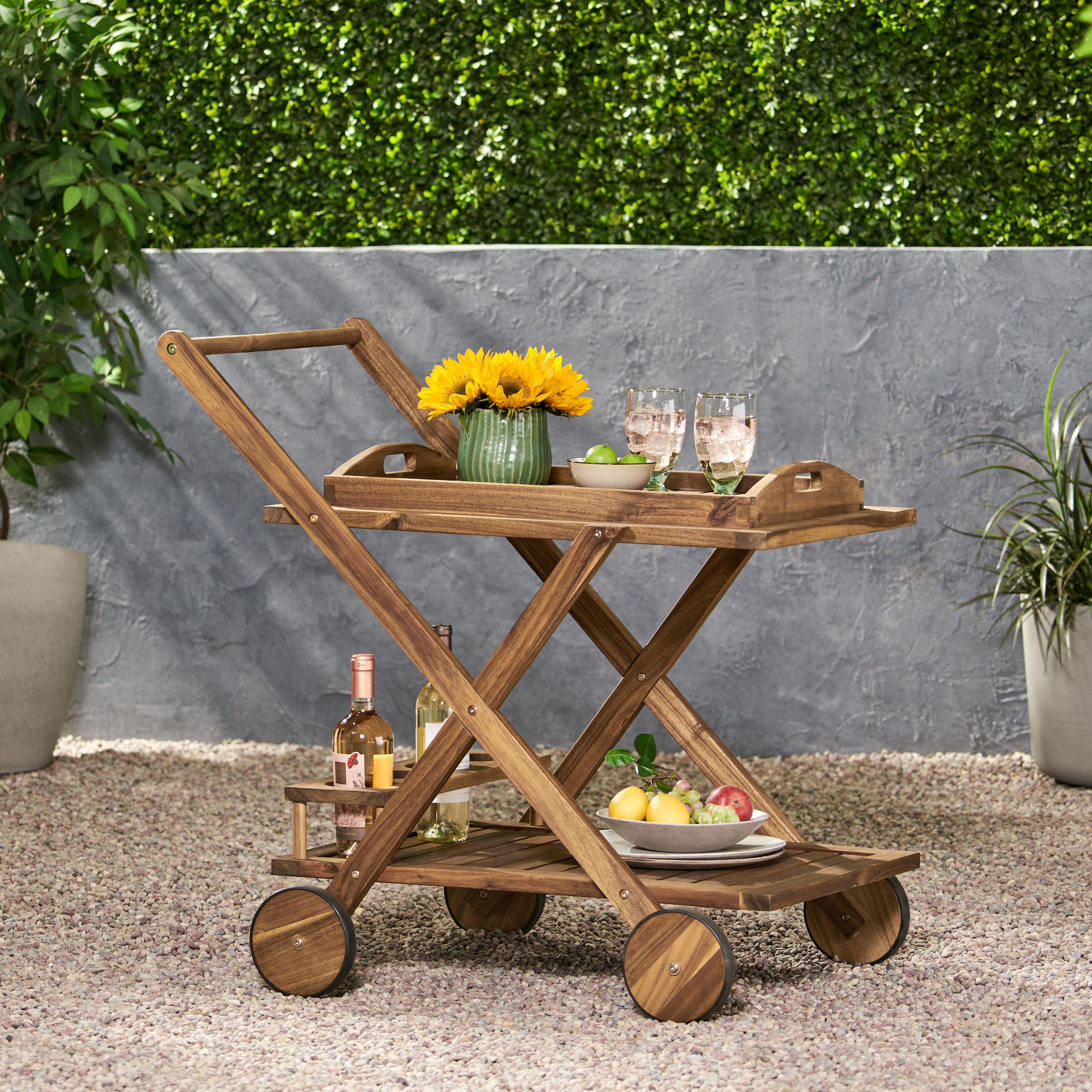 Union Rustic Lathaniel Straight Bar Cart & Reviews - Wayfair Canada