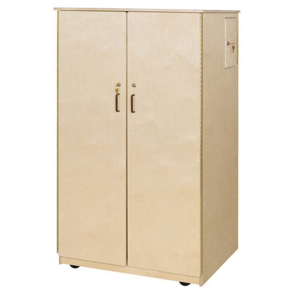 Wood Designs Contender Teacher's Four Cubby Locking Cabinet- RTA | Wayfair
