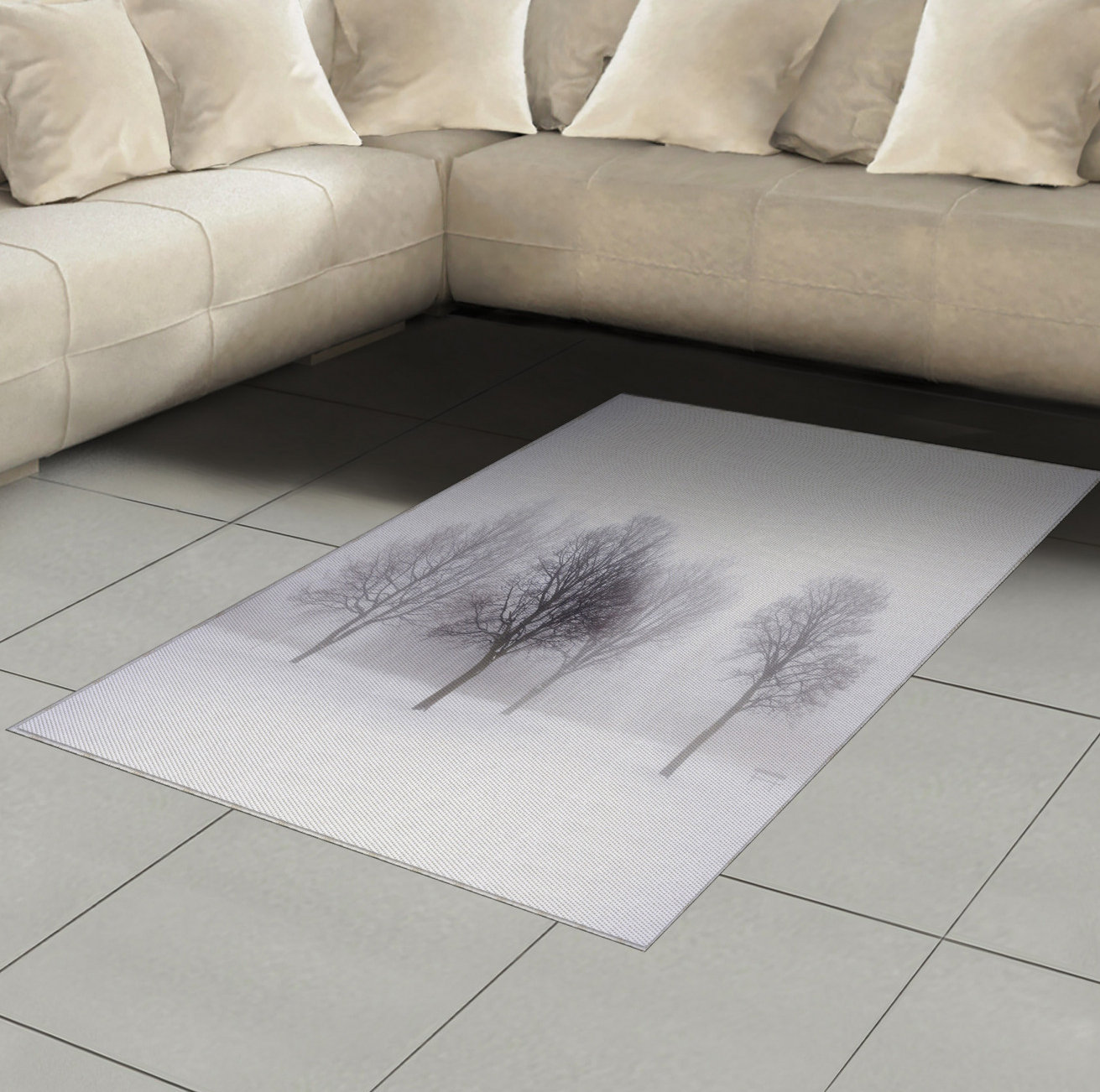 East Urban Home Winter White High Density Long Fiber Poly Threads ...