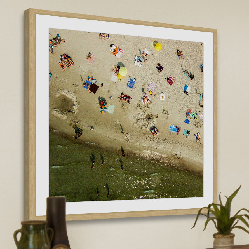 Marmont Hill 'Beach Goers' by Karolis Janulis Framed Painting Print ...