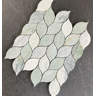 ES Stone 4" x 2" Ming Green Leaf Pattern Marble Novelty Mosaic Tile ...