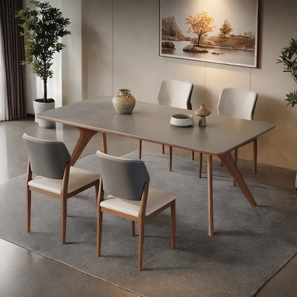 Elamer European minimalist high-end dining table set | Wayfair