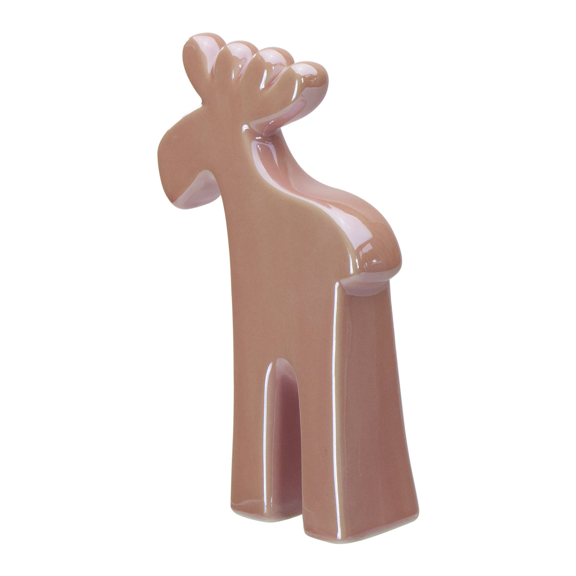 Northlight Seasonal 7" Pink Ceramic Moose Christmas Tabletop Decoration ...