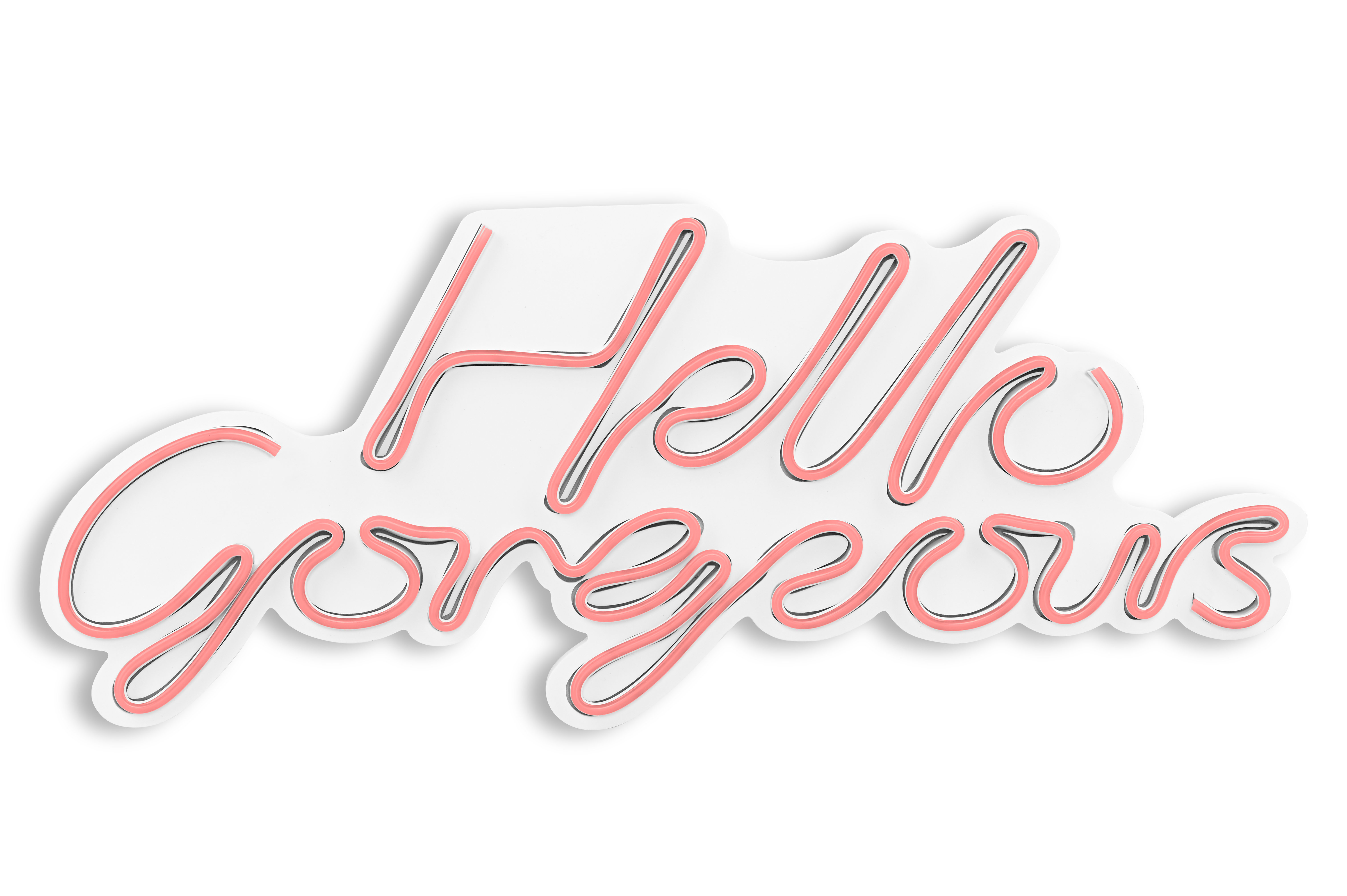Trinx Novelty 20" Hello Gorgeous Neon Sign For Wall Décor, Hello ...